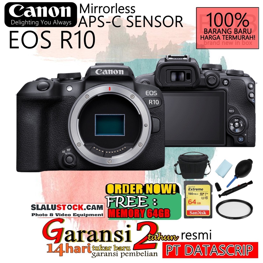 Jual CANON EOS R10 BODY ONLY / CANON R10 BODY GARANSI RESMI | Shopee ...