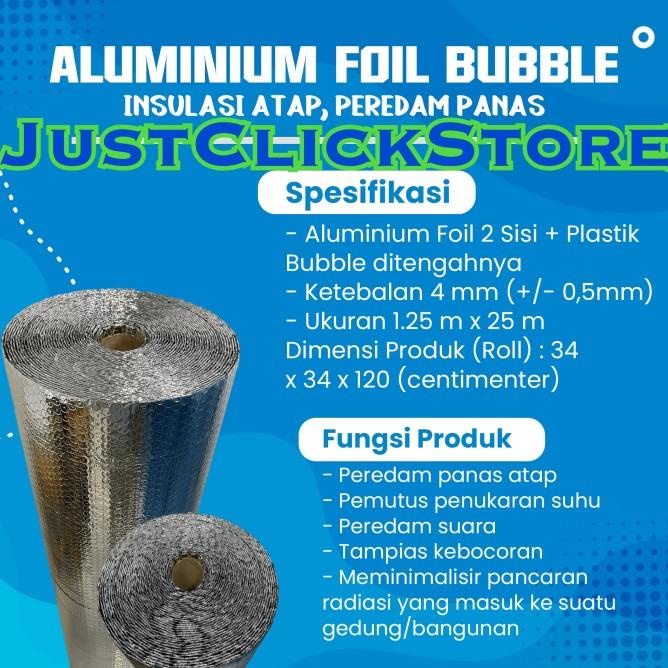 Jual Aluminium Foil Bubble Double Peredam Panas Insulasi Atap Roll ...