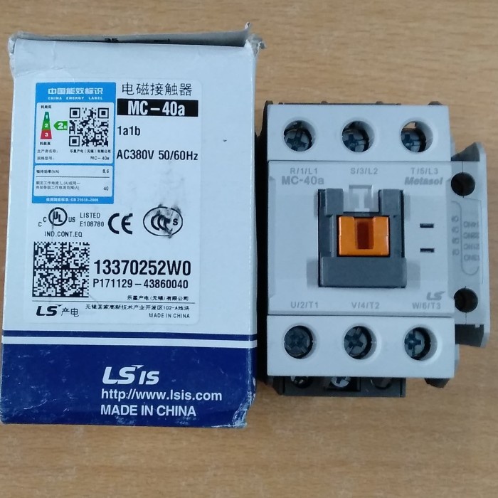 Jual Kontaktor Contactor MC-40 MC-40a 220v 36v 48v bkn GMC 40a LS original | Shopee Indonesia