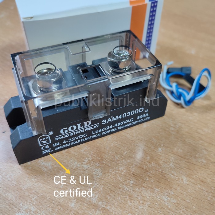 Jual SSR Solid State Relay 1P 300A SAM40300D SAM 40300D brand GOLD ...