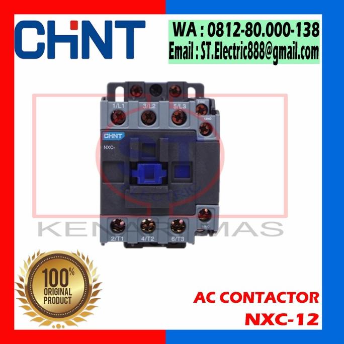 Jual Contactor AC CHINT / NXC-12 / NXC12 / Kontaktor AC CHINT 3P 5,5kW | Shopee Indonesia