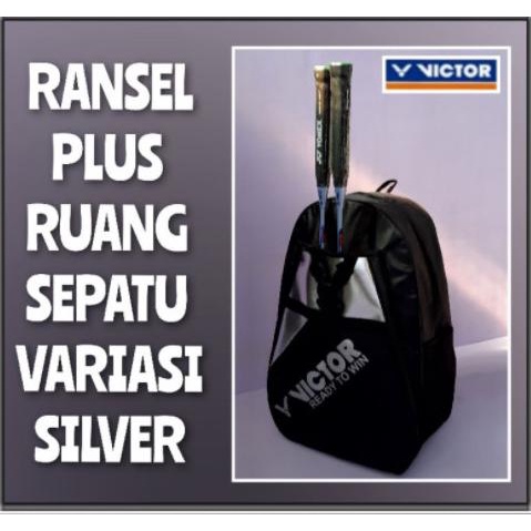 Jual TAS RANSEL RAKET VICTOR PLUS RUANG SEPATU BADMINTON BULUTANGKIS ...