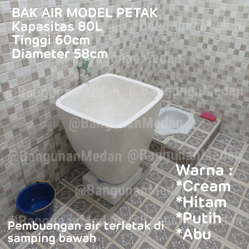 Jual BAK AIR MANDI BATU ESTETIK MODEL BATU ALAM TRASO TERAZZO MURAH ...