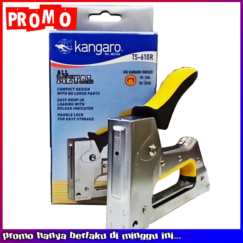 Jual KANGARO Gun Tacker / Stapler TS610R murah dan efisien | Shopee ...