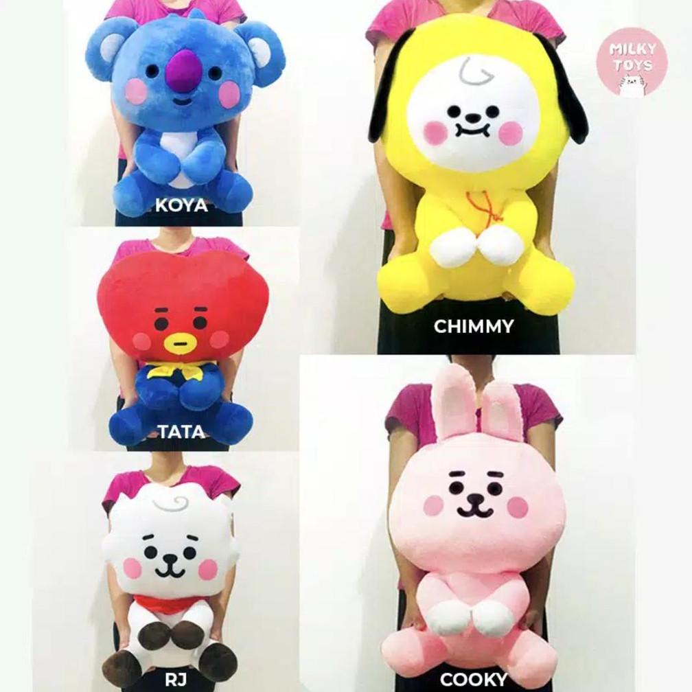 Jual Boneka Sitting Bts Bt21 Cute Jumbo Coocky Chimmy Tata Koya Rj ...