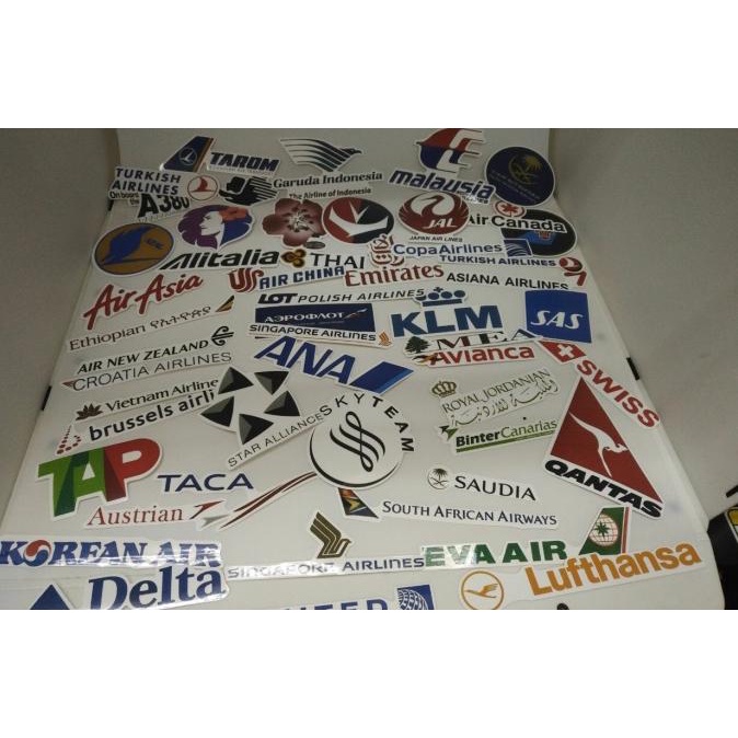 Jual Sticker Koper Rimowa Airlines / Travel Label Rimowa 50pcs Good ...