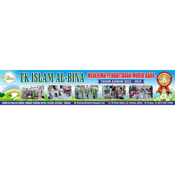 Jual Terlaris Banner / Spanduk Ppdb Ukuran 5X1 Meter (Landscape ...