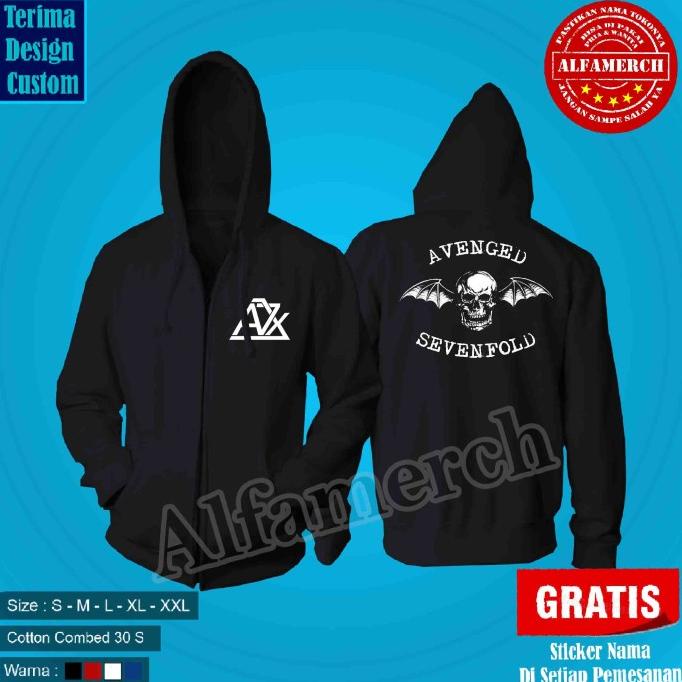 Jual Hoodie A7X Avenged Sevenfold Jaket Pria Wanita Sweater Polos ...