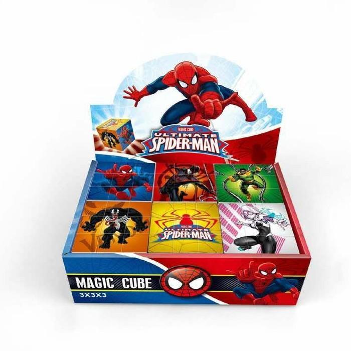 Jual Rubiq Trendy Rubik 3X3 Speed Cube Rubik Bermotif Spiderman Trendy ...