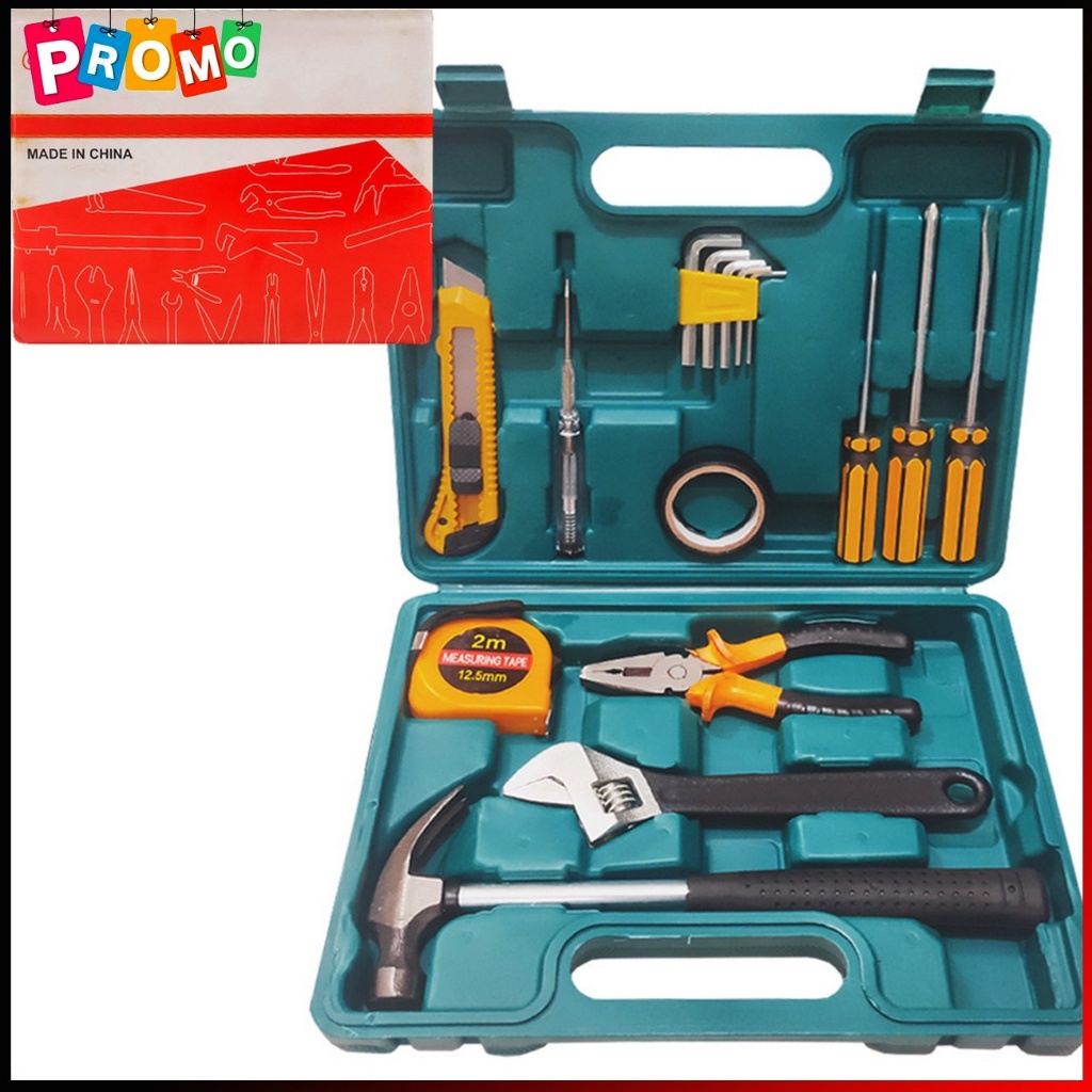 Jual Alat Perkakas Rumah / Perkakas 16in1 Tool Kit Set / Peralatan Set ...