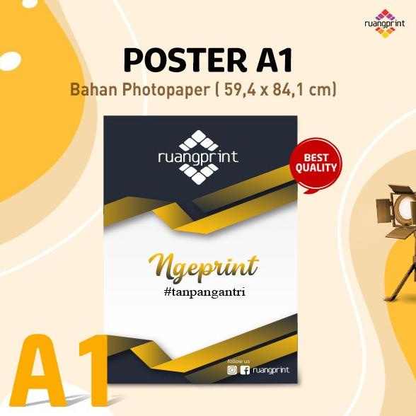 Jual Poster Bahan Photopaper A0 A1 A2 A3 Poster Wall / Poster Dinding ...