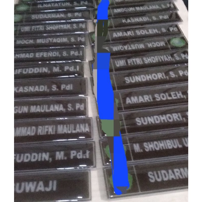 Jual Name Tag Akrilik / Nama Dada Akrilik / Papan Nama Akrilik | Shopee ...