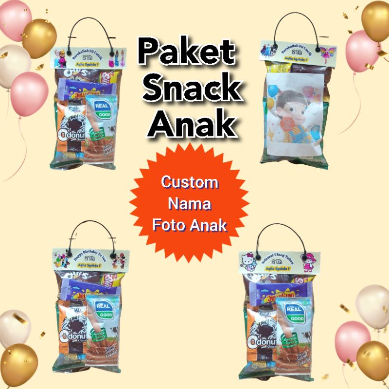 Jual Snack / Paket snack anak / Paket ultah / Snack ucapan ) | Shopee ...