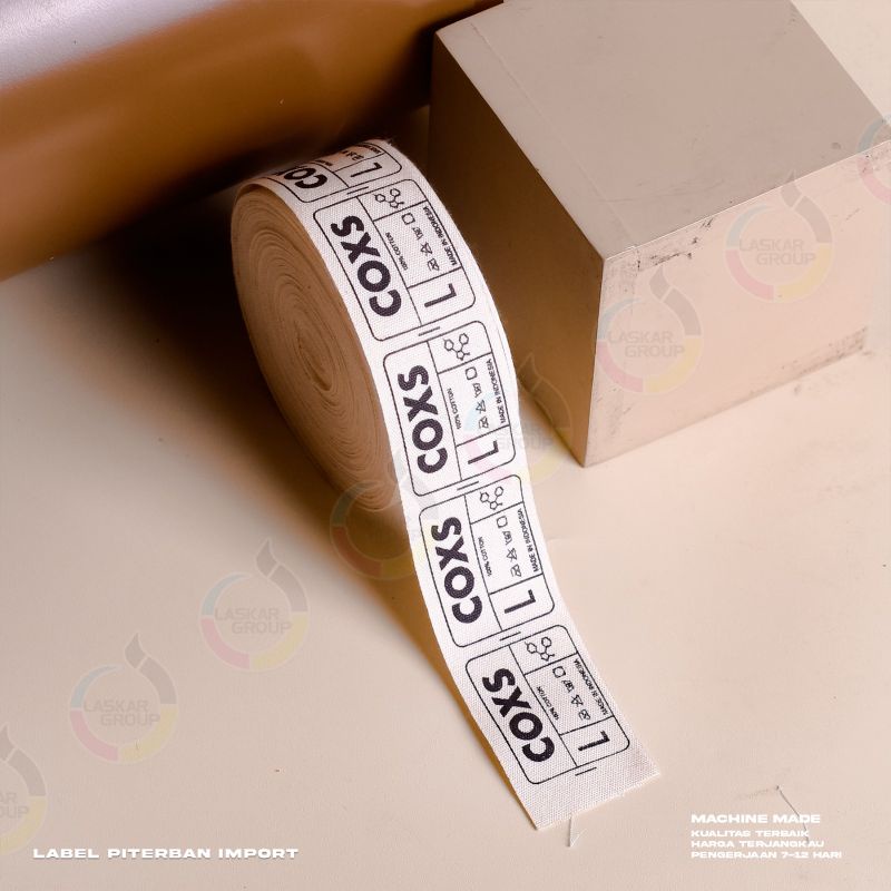 Jual label piterban lokal tebal 25meter / label nama / label hujab ...