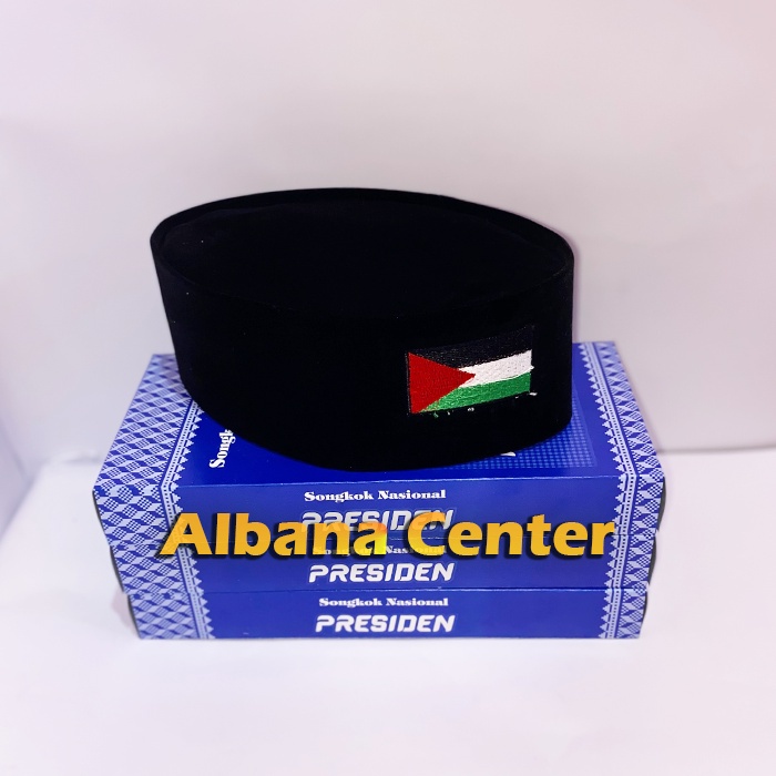 Jual Promo!! Terbaru Peci Songkok Palestina Bordir Kopiah Bendera ...