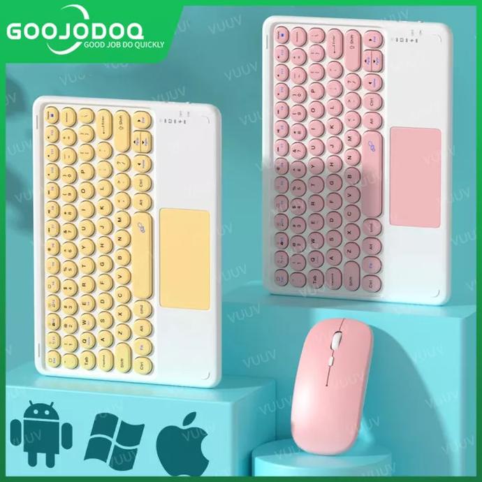Jual Goojodoq Wireless Bluetooth Touchpad Keyboard For iPad Keyboard ...