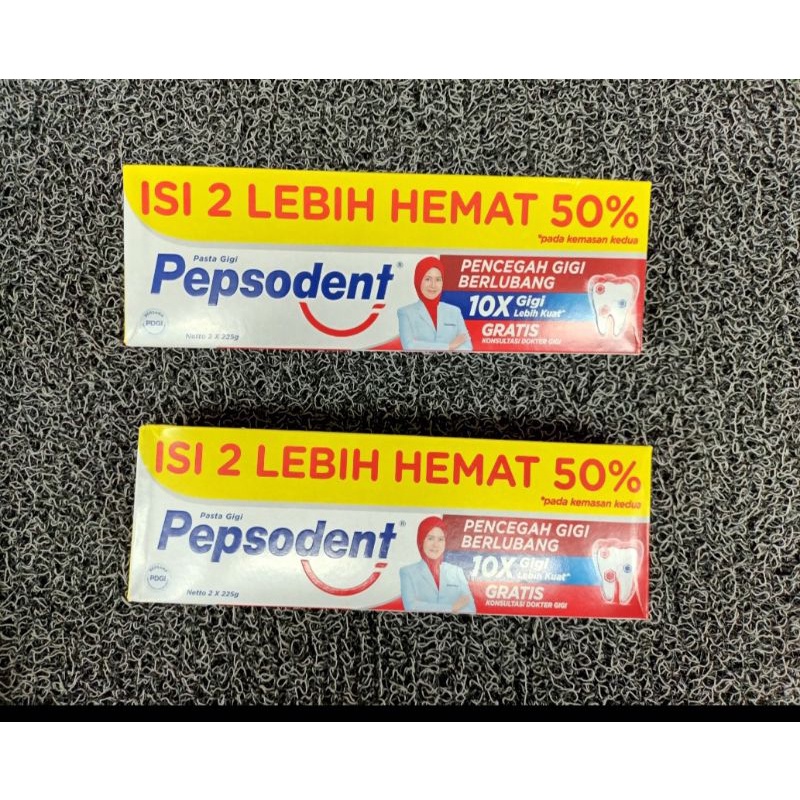 Jual Pepsodent 225 gr isi 2 | Shopee Indonesia