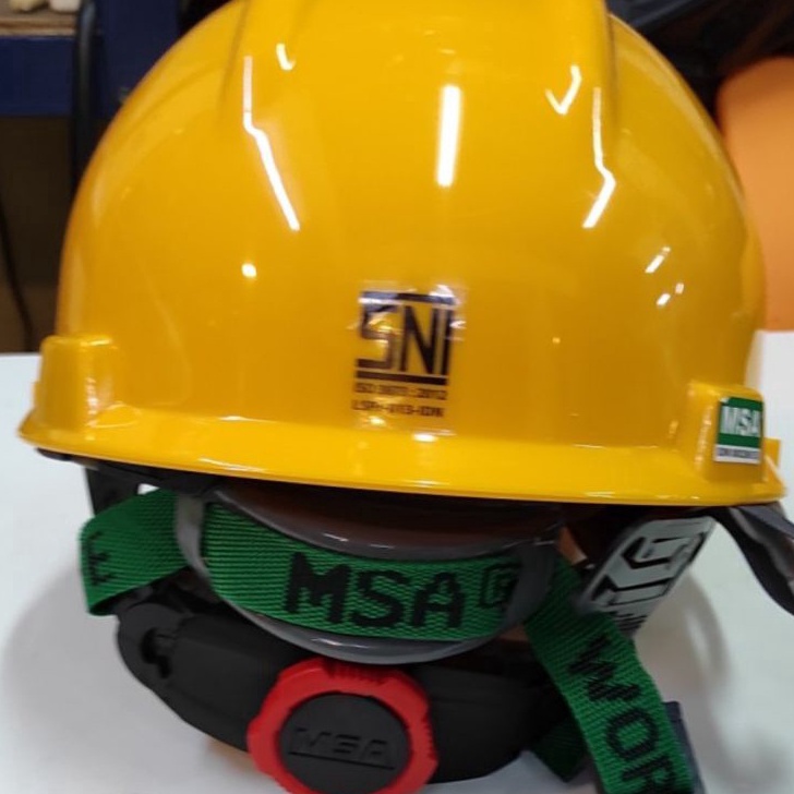 Jual [KODE 9PSUS] Helm Proyek MSA lokal SNI / safety Helmet MSA ...