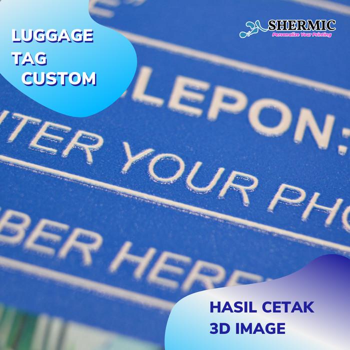 Jual Cetak Custom Print UV Luggage Tag Name Tag Label ID Card Tas Koper PVC | Shopee Indonesia