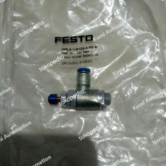 Jual Jual !! Speed Control FESTO GRLA-1/8-QS-4-RS-D Murah | Shopee ...