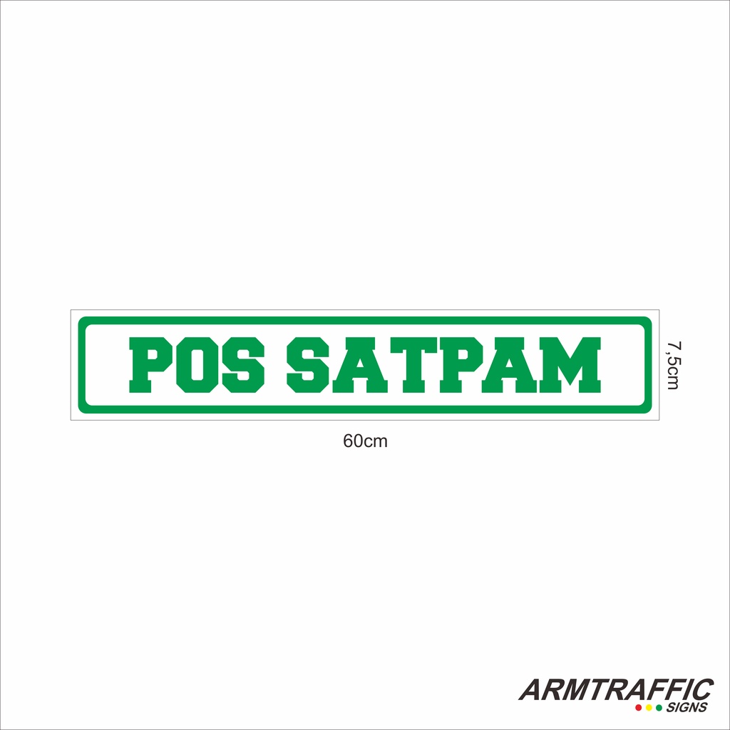 Jual SIGN RAMBU TANDA POS SATPAM 40 X 7,5 CM | Shopee Indonesia