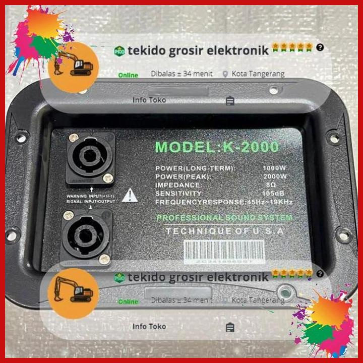 Jual crossover pasif 2 way tipe k2000 k 2000 k-2000 [tek] | Shopee ...