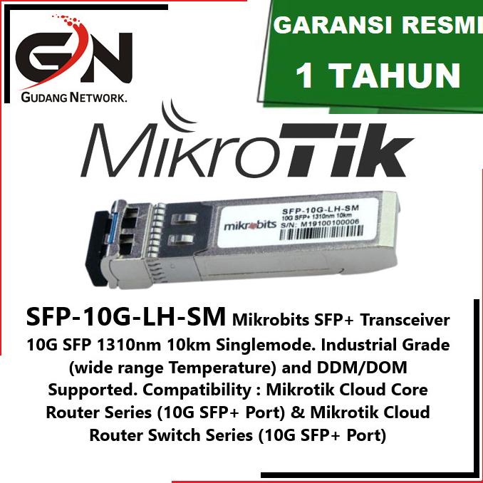 Jual Mikrotik Mikrobits SFP-10G-LH-SM SFP+ 10G Transceiver Singlemode 10km | Shopee Indonesia