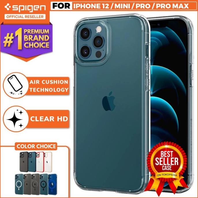Jual Case iPhone 12 Pro Max/Pro/Mini Spigen Ultra Hybrid Anti Crack ...