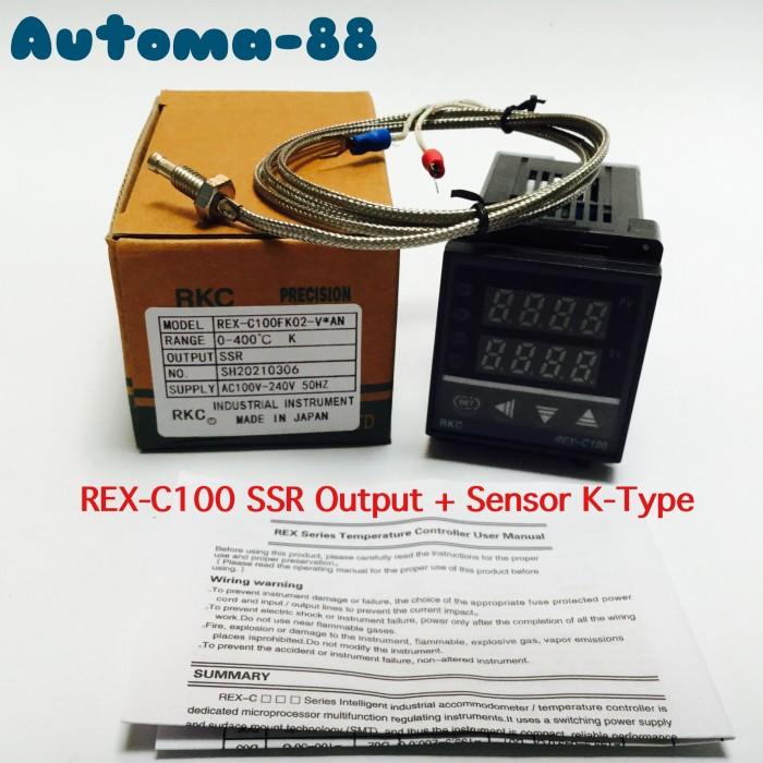 Jual Indt Paket Rkc Rex C100 Japan Rex-C100Fk02-V*An Out Ssr Sensor ...