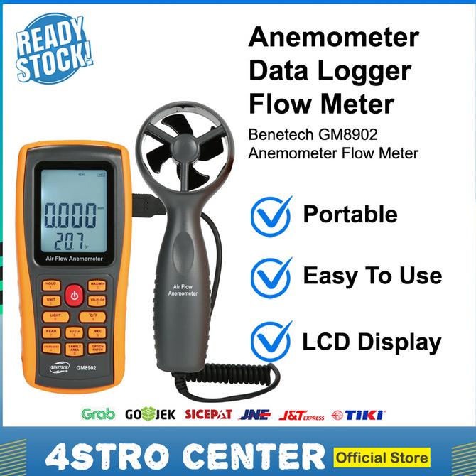 Jual Gm8902 Benetech Anemometer Data Logger Flow Meter Gm-8902 Cfm Loger | Shopee Indonesia