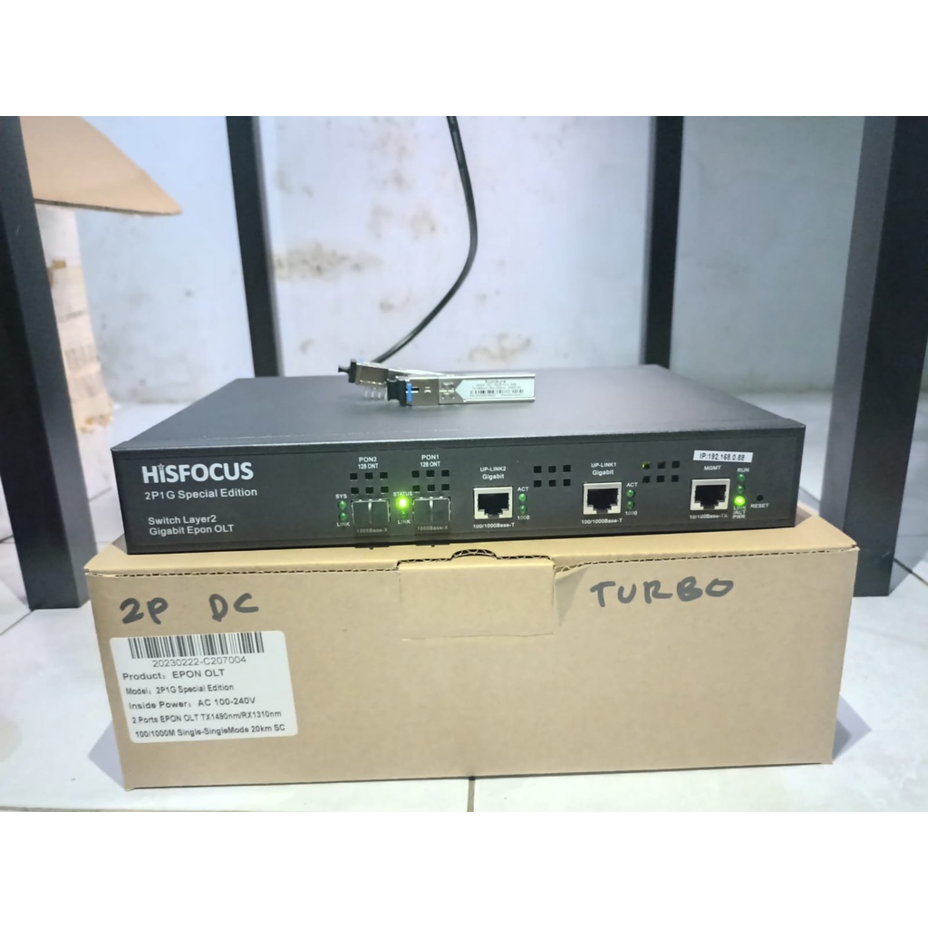 Jual OLT 2 PORT EPON HISFOCUS 2P1G SPECIAL EDITION 128 ONU | Shopee ...