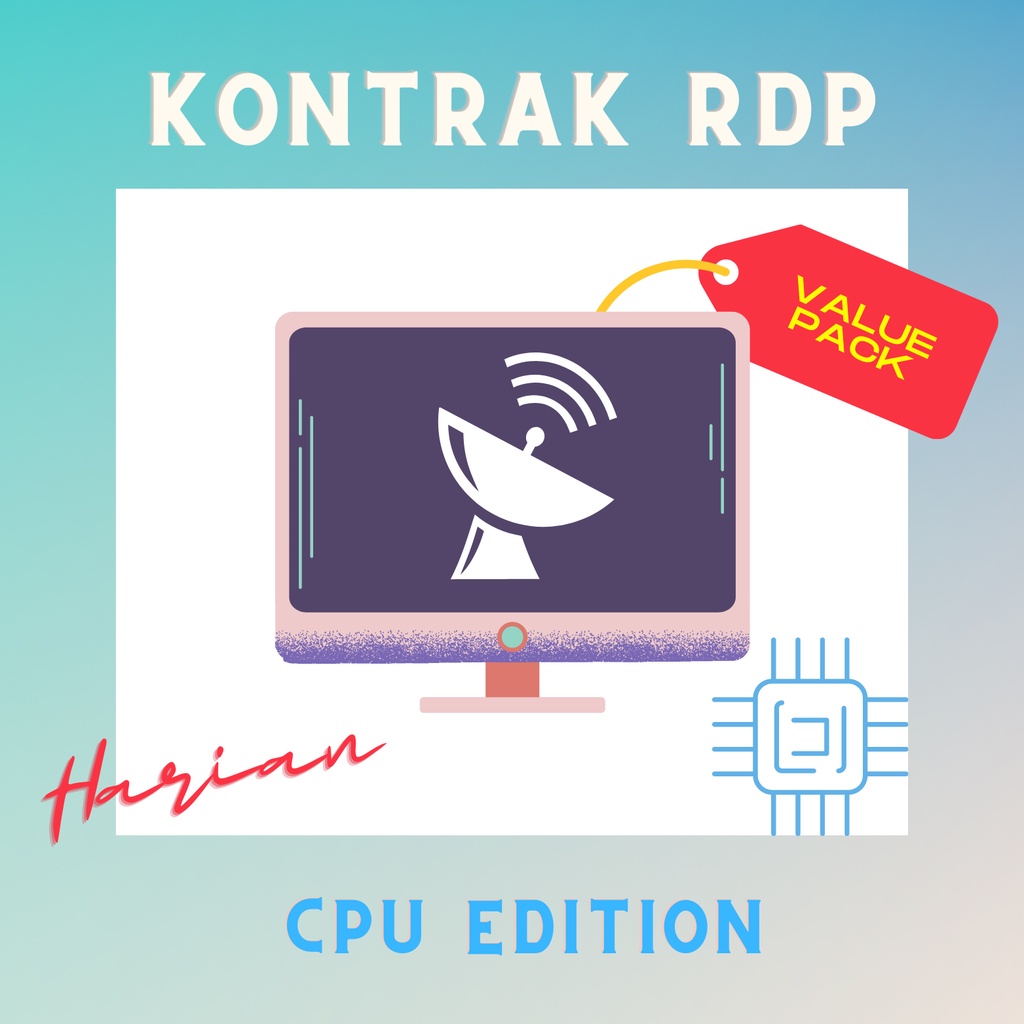 Jual [VALUE PACK] Kontrak RDP CPU murah Dedicated IP Windows/Linux ...