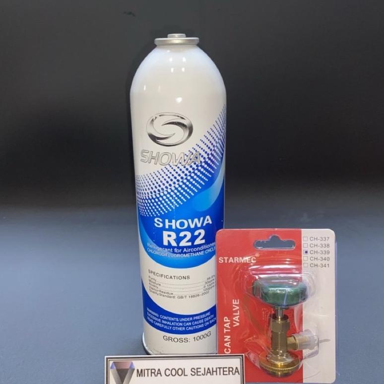 Jual Limited Paket Hemat Kran Dan Freon R22 Kaleng Showa Original Refrigrant Ac R 22 Tabung Can ...
