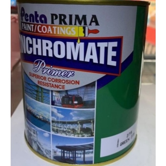 Jual CAT DASAR UNTUK BESI ZINCROMATE PRIMER PENTA PRIMA | Shopee Indonesia