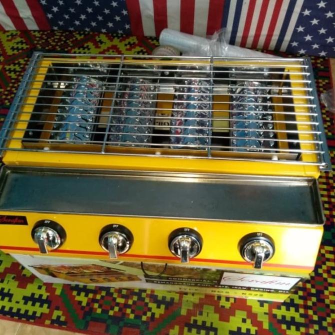 Jual Produk Terbaik] ROSTER / bakaran gas/panggangan gas tanpa asap 4 ...