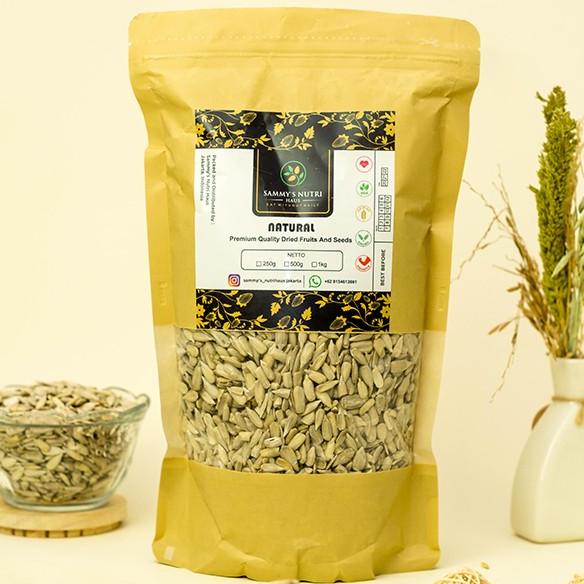 Jual Raw Sunflower Seeds Natural 1kg (Biji Bunga Matahari Kuaci Kupas ...