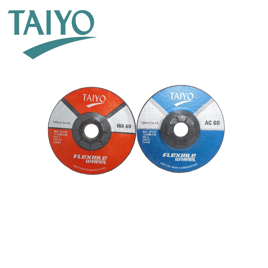 Jual Batu Gerinda 4 Inch TAIYO Flexible 100 X 2.5 WA60 Mata Asah Potong ...