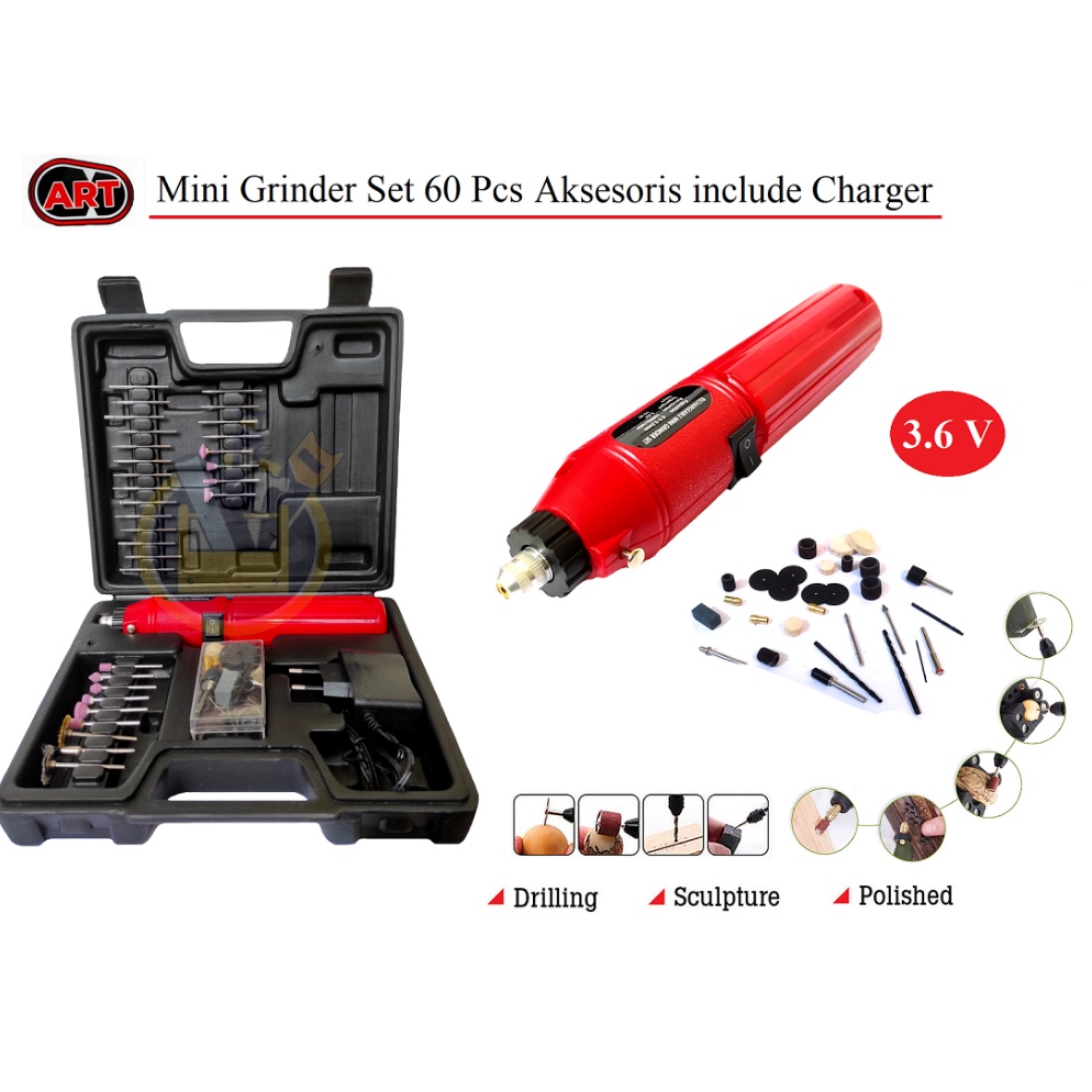 Jual Harga Spesial.. Mini Grinder Mini Gerinda Mini Bor Set 60 Pcs ...