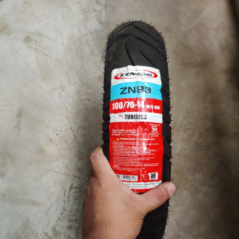 Jual Ban 100 70 14 Zeneos ZN88 Tubeless Motor Matic UPD | Shopee Indonesia