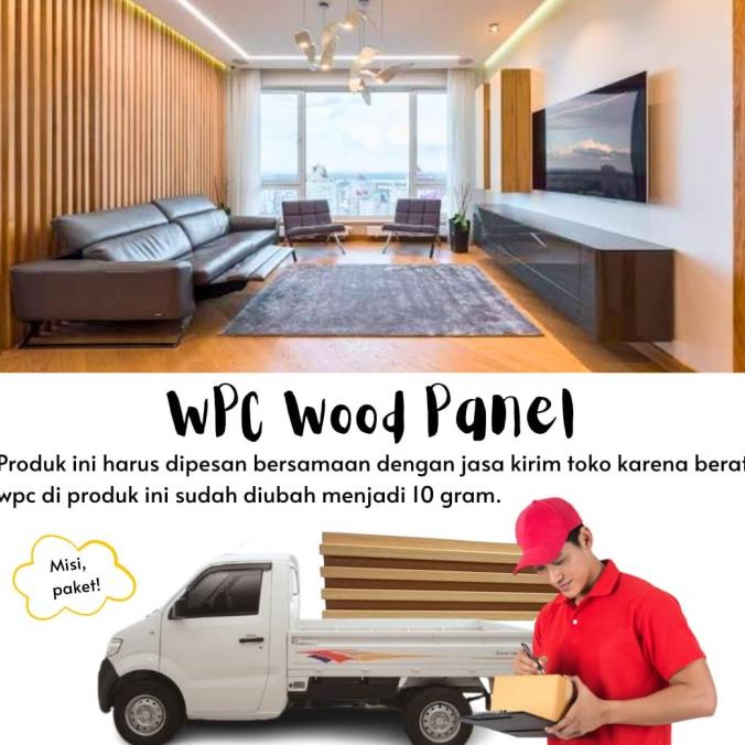 Jual WPC Wood Panel (Harus dipesan bersamaan dengan pengiriman barang ...