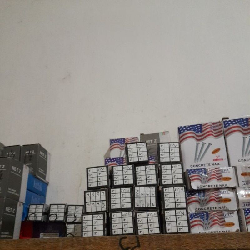 Jual Paku Beton 1 pack 300 gram semua ukuran| Paku beton putih 1 dz ...