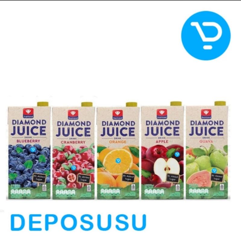 Jual DIAMOND JUICE UHT ALL VARIAN 1.000 ml | Shopee Indonesia
