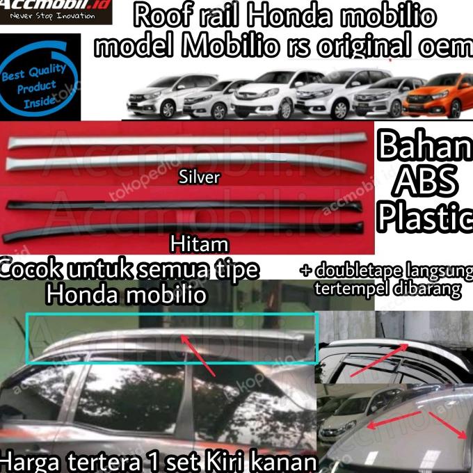 Jual Roof rail honda mobilio model mobilio rs original oem roofrail ...