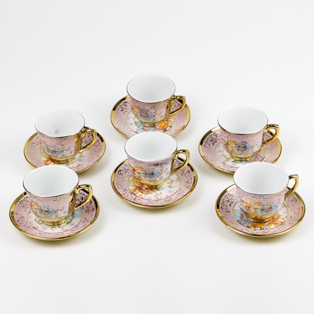 Jual SUNFILI Cangkir Keramik Set 6 in 1 European Style - B50 | Shopee ...