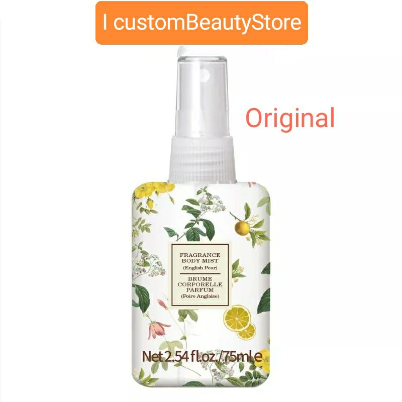 Jual Miniso Fragrance Body Mist English Pear/ Sweet Peach / Orangeade ...