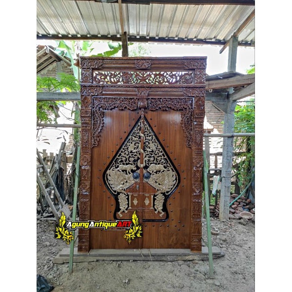 Jual Gebyok Minimalis Pintu Ukir Wayang | Gebyok Minimalis | Kusen Ukir ...