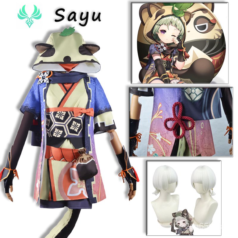 Jual Genshin Impact Sayu Cosplay Costume Sets GAME Carnival Anime ...