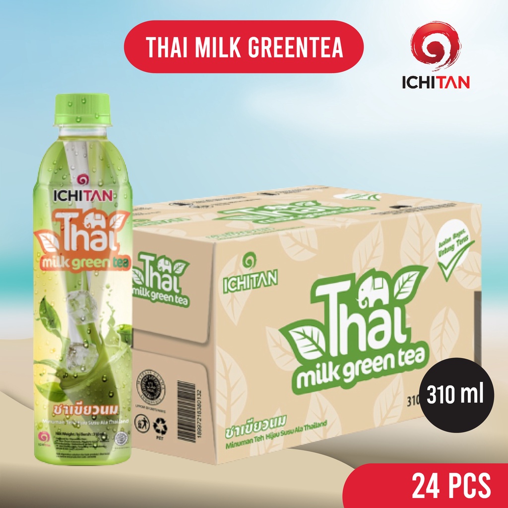 Jual Ichitan Thai Green Tea 1 Kardus Isi 24 Botol @310ml | Shopee Indonesia