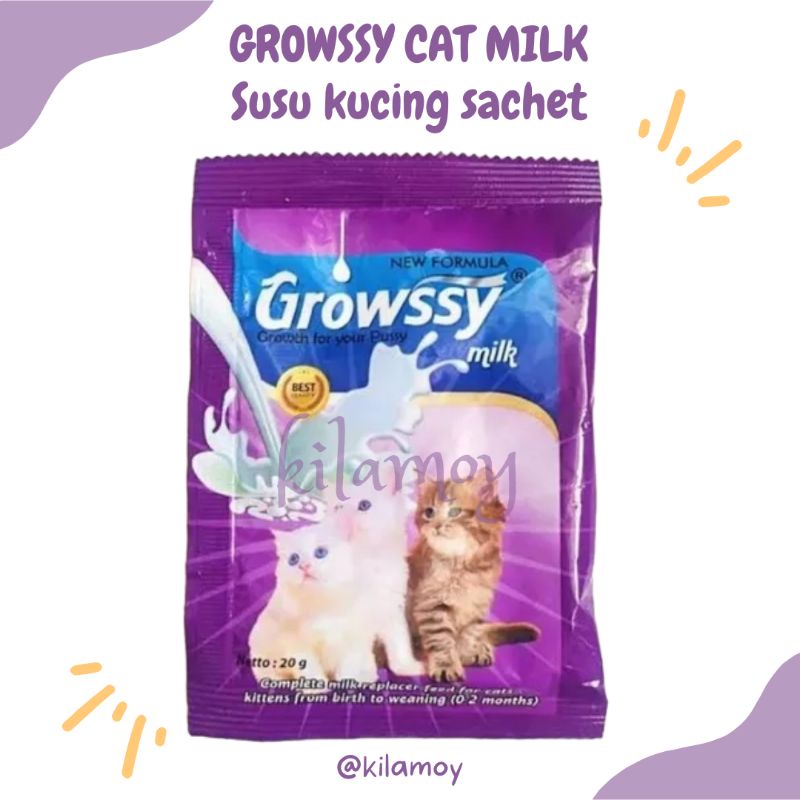 Jual Growssy Cat Milk Susu Kucing Growssy Sachet (SACHET) -GROWSSY ...