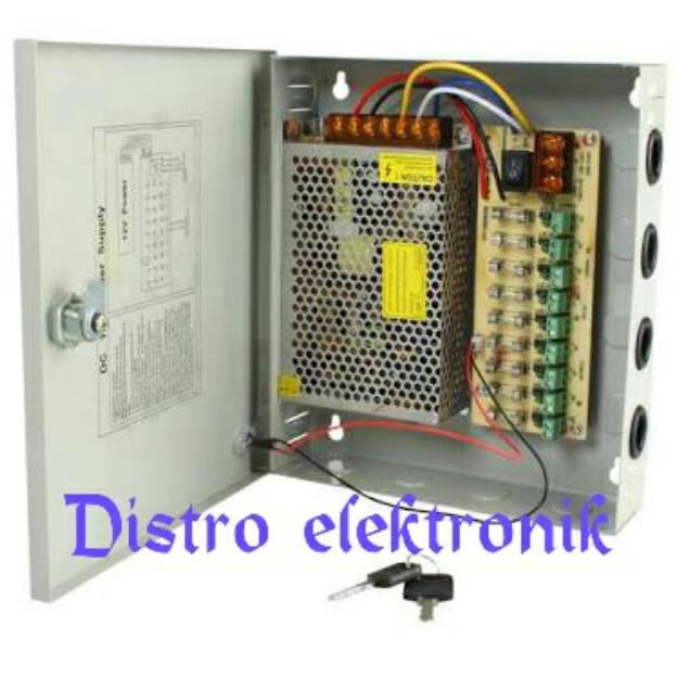 Jual Trends Power Supply Cctv Sentral Box 12V 10A Panel Box | Shopee ...